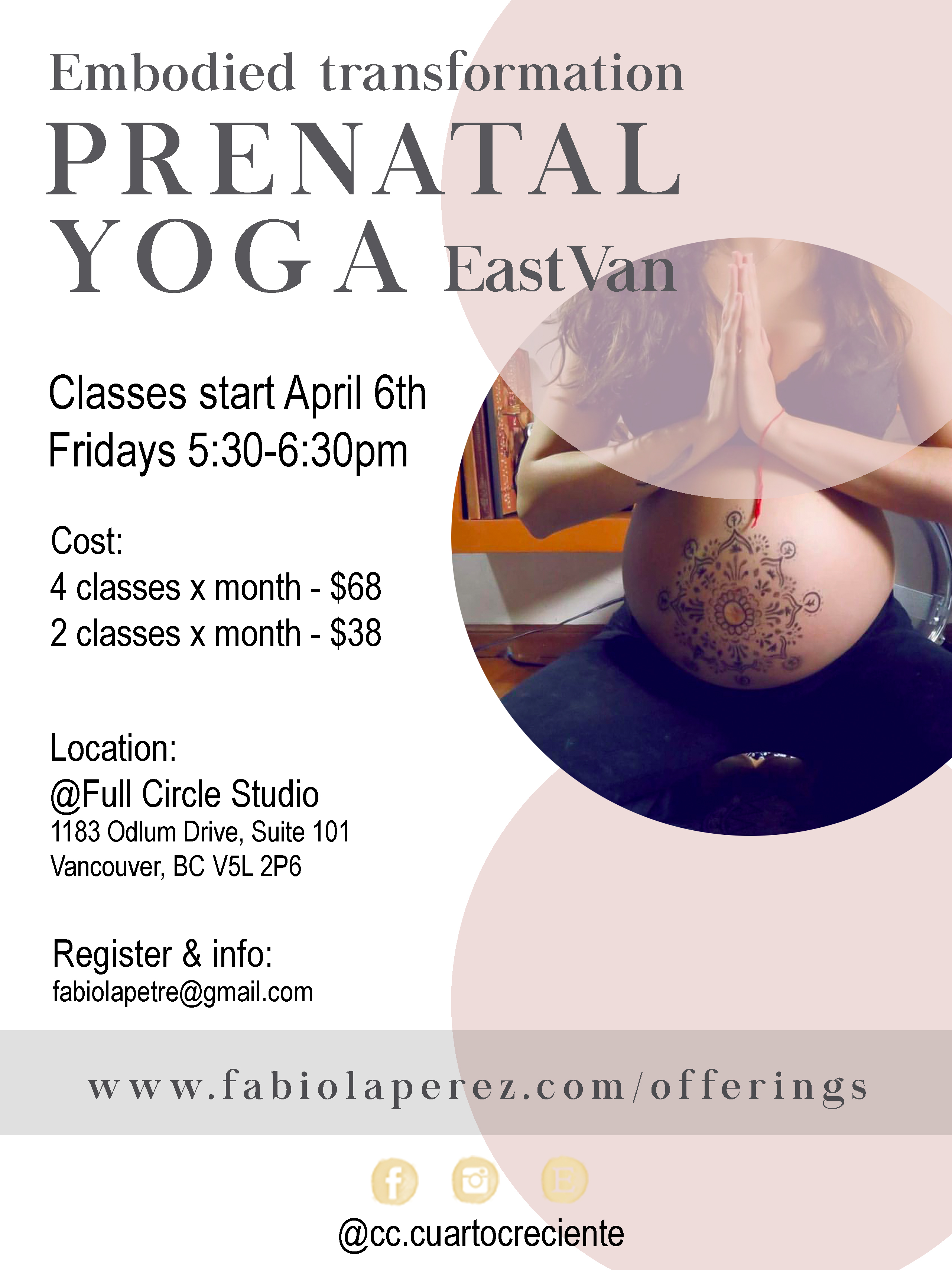 prenatal yoga poster - Vancouver Mom